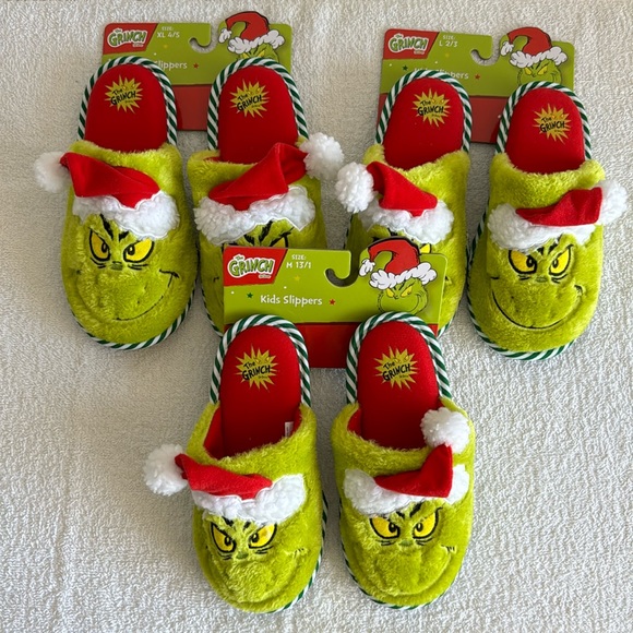 Dr. Seuss | Shoes | The Grinch Dr Seuss Kids Slippers | Poshmark